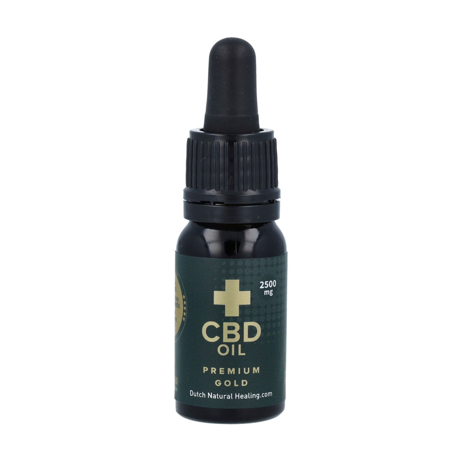 Premium Gold CBD Oil 10ml - High CBD 2500mg | DNH – Dutch Natural Healing